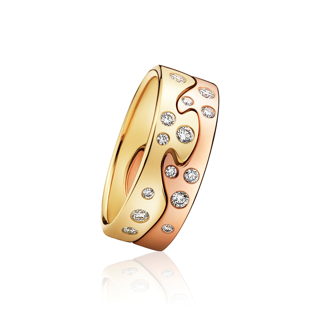 Fusion Ring with Scattered Diamonds - Hancocks Jewellers